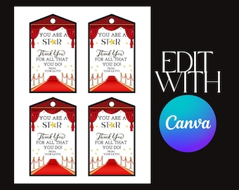 Wicked Theme Gift Tags - Teacher Staff Appreciation Week Gift Tags ...