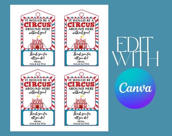 Teacher Appreciation Week Gift Tags - Hollywood Star Theme Gift Tags ...