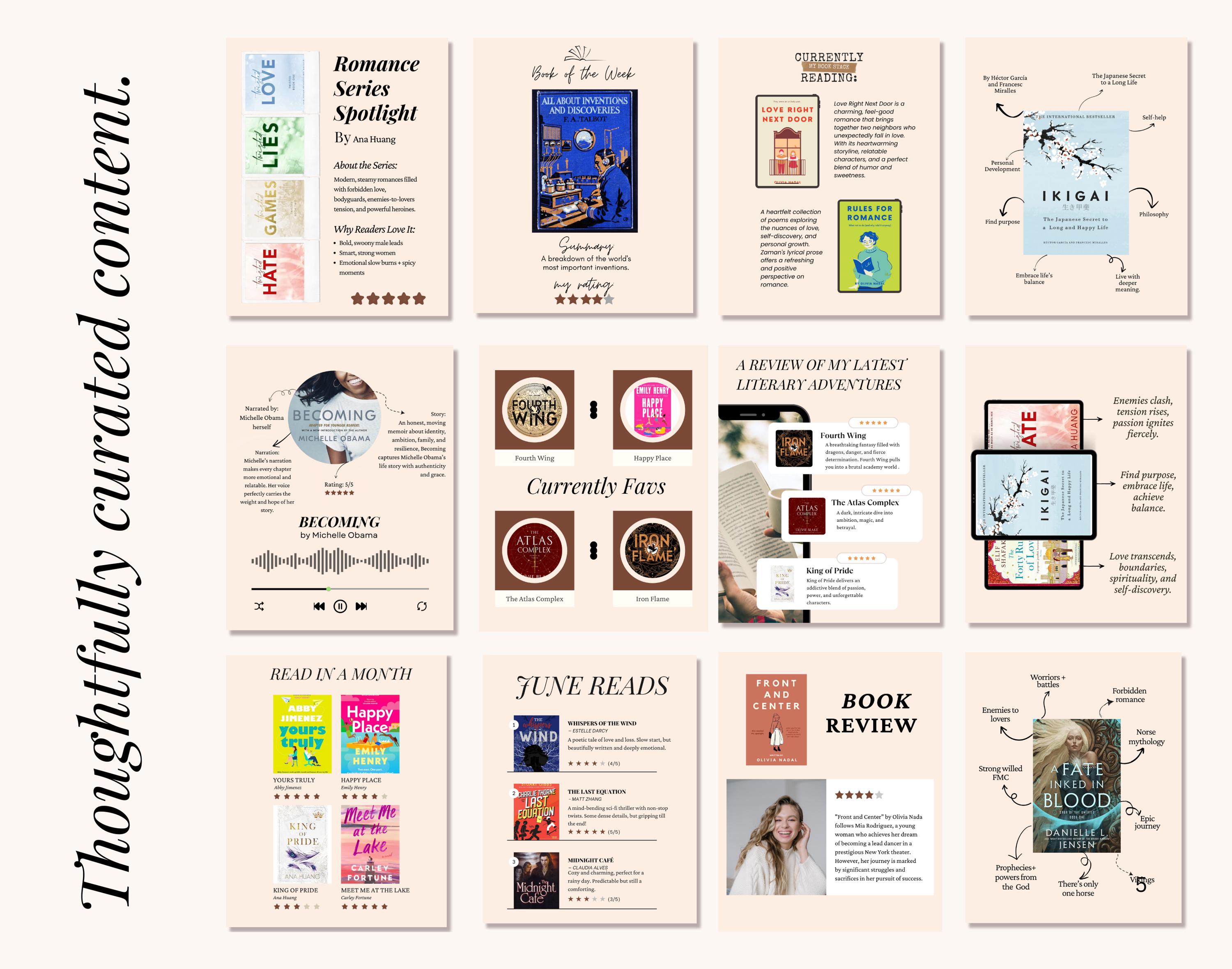 Bookstagram Book Review, Book Trope, Author Instagram Book Marketing ...