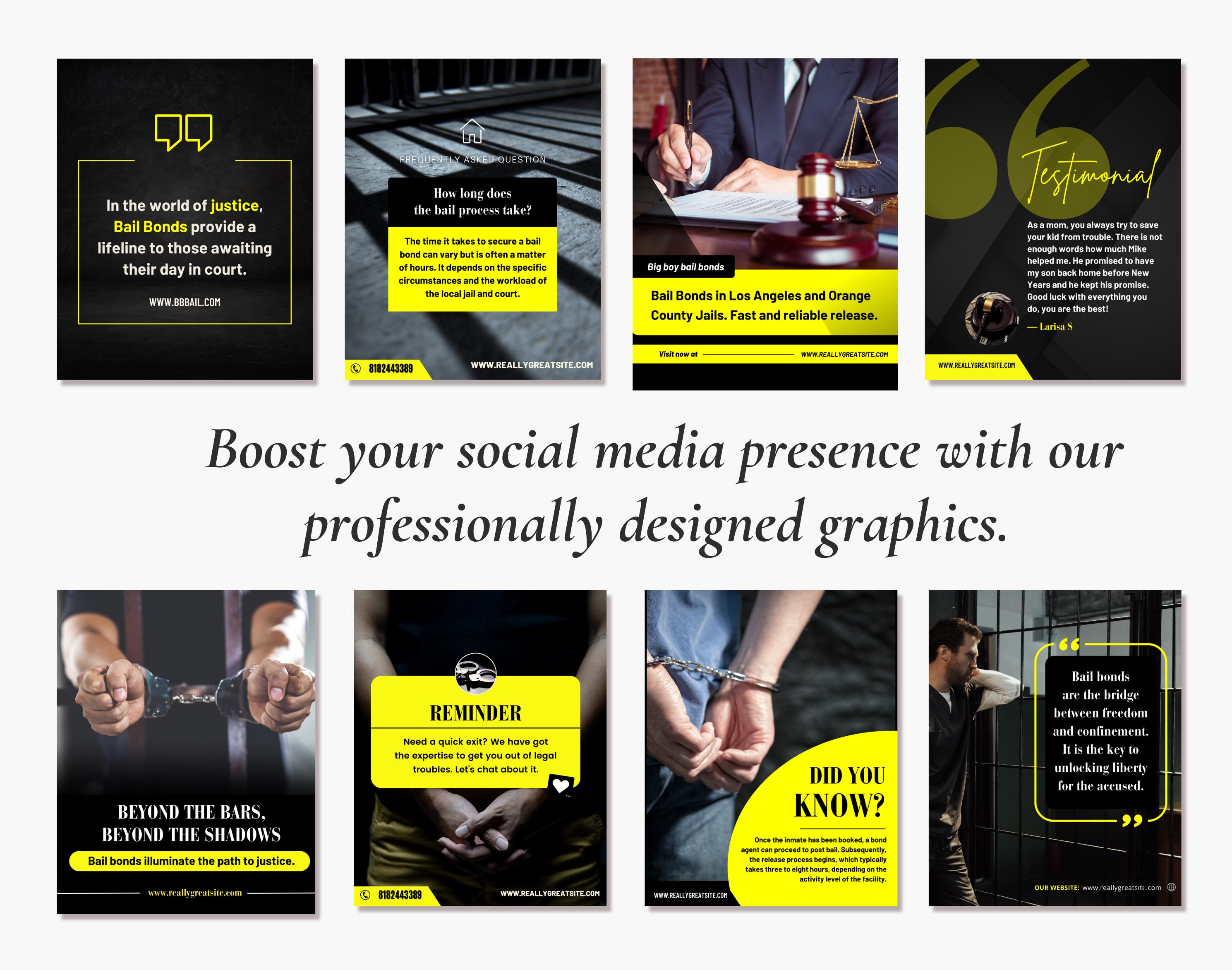 Bail Bonds Services Canva Templates, Fast Bail Bonds Agent, Bail ...