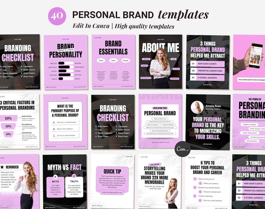 Personal Brand, Branding, Entrepreneur, Social Media Manager, Coaching ...