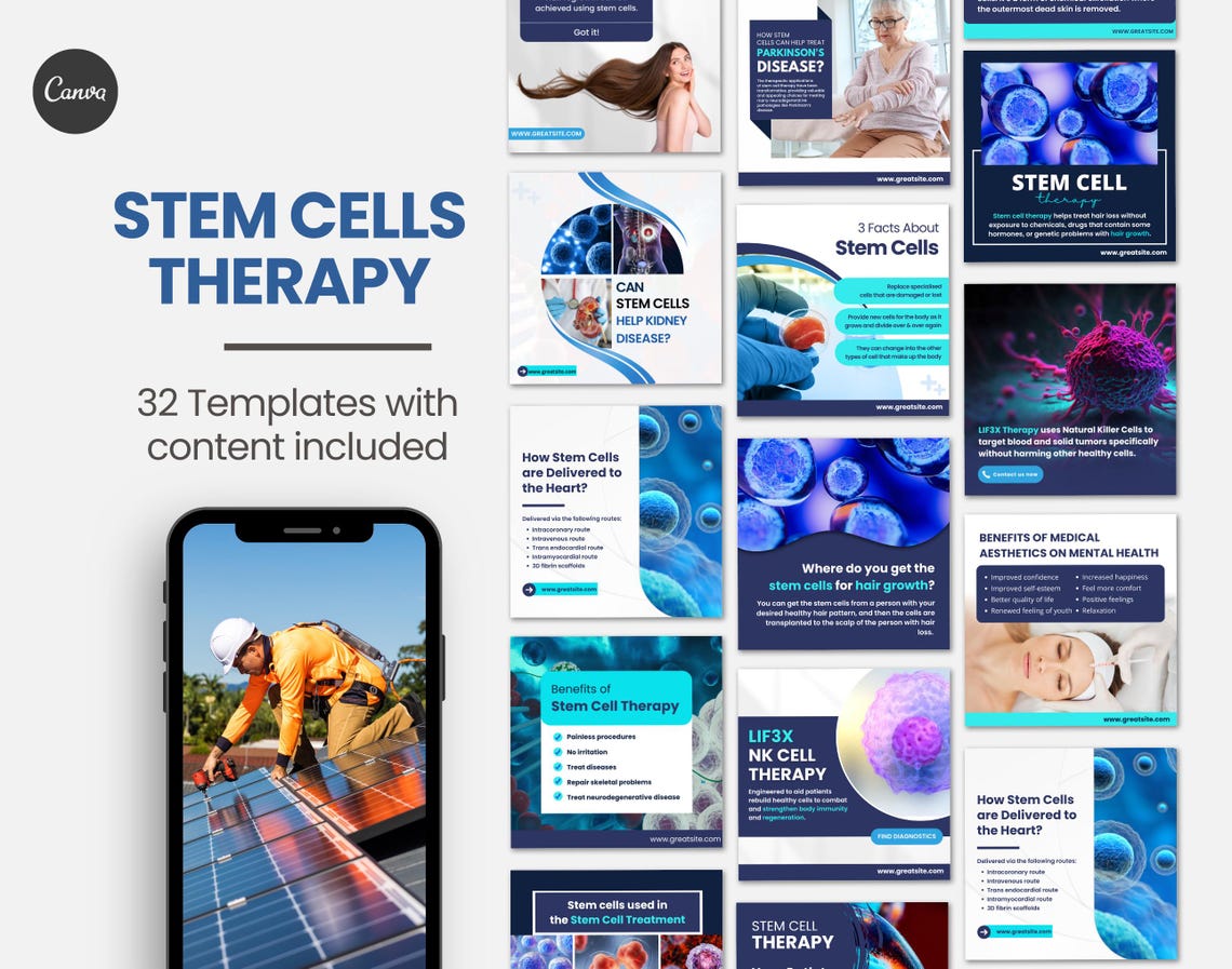 Stem Cell Repair,cellular Therapy Regenerative Medicine Anti-aging ...