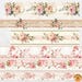 Vintage Rose Lace Border, Rose Floral Stripe Border for Scrapbook ...