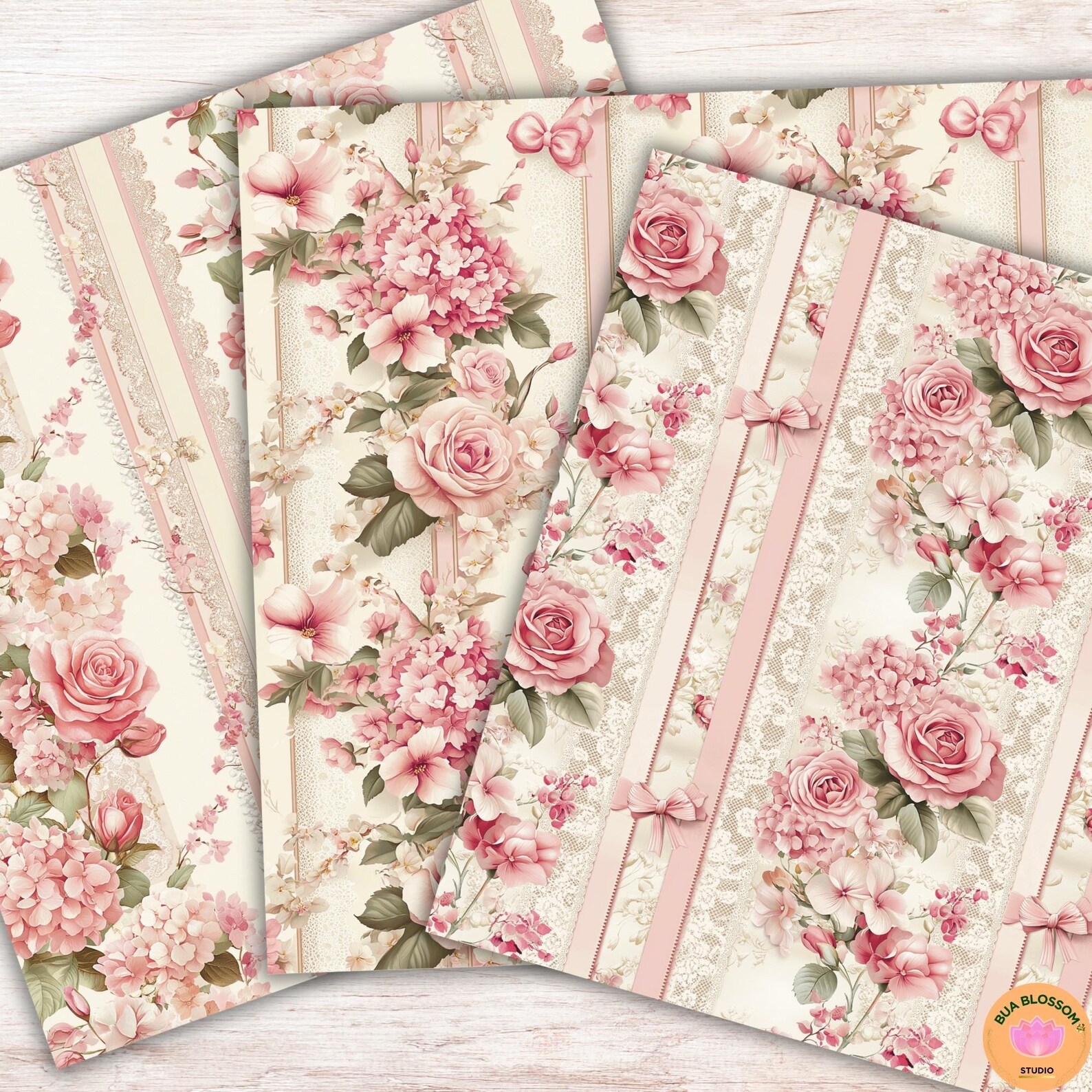 Pink Rose Lace Seamless Pattern, Floral Lace Seamless Pattern, Floral ...
