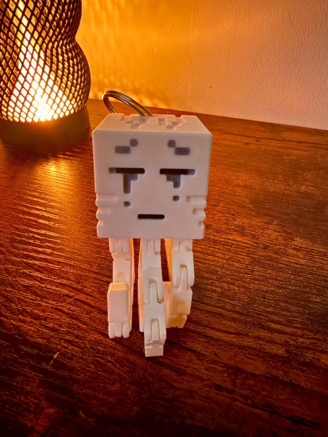 Articulated Minecraft Ghast Keychain – 3D Printed Movable Mini Figure ...