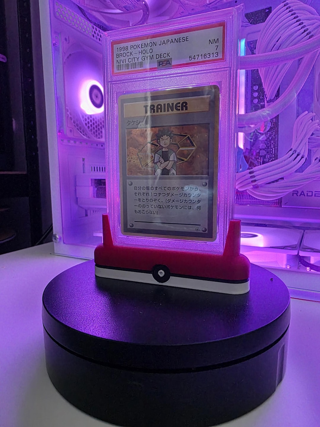 Pokéball PSA Graded Card Display Stand – Acrylic Holder for PSA Slabs ...