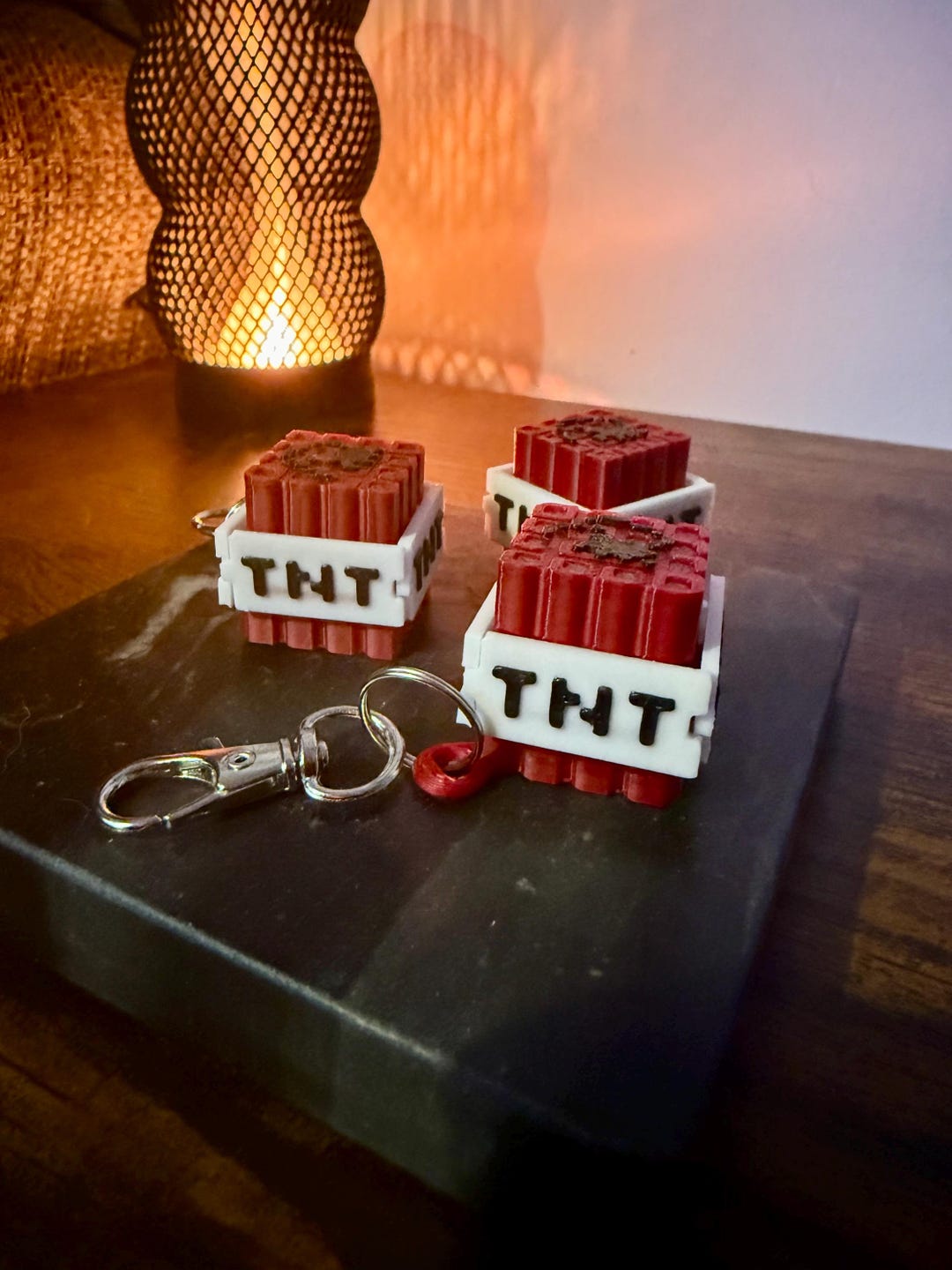 Minecraft TNT Fidget Keychain – Clicky Sensory Toy Keyring | Gamer Gift ...