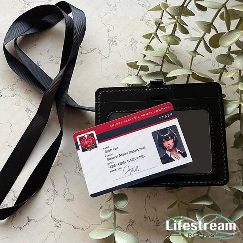 Final Fantasy VII - Personalized Custom Shinra Employee ID Card - Etsy