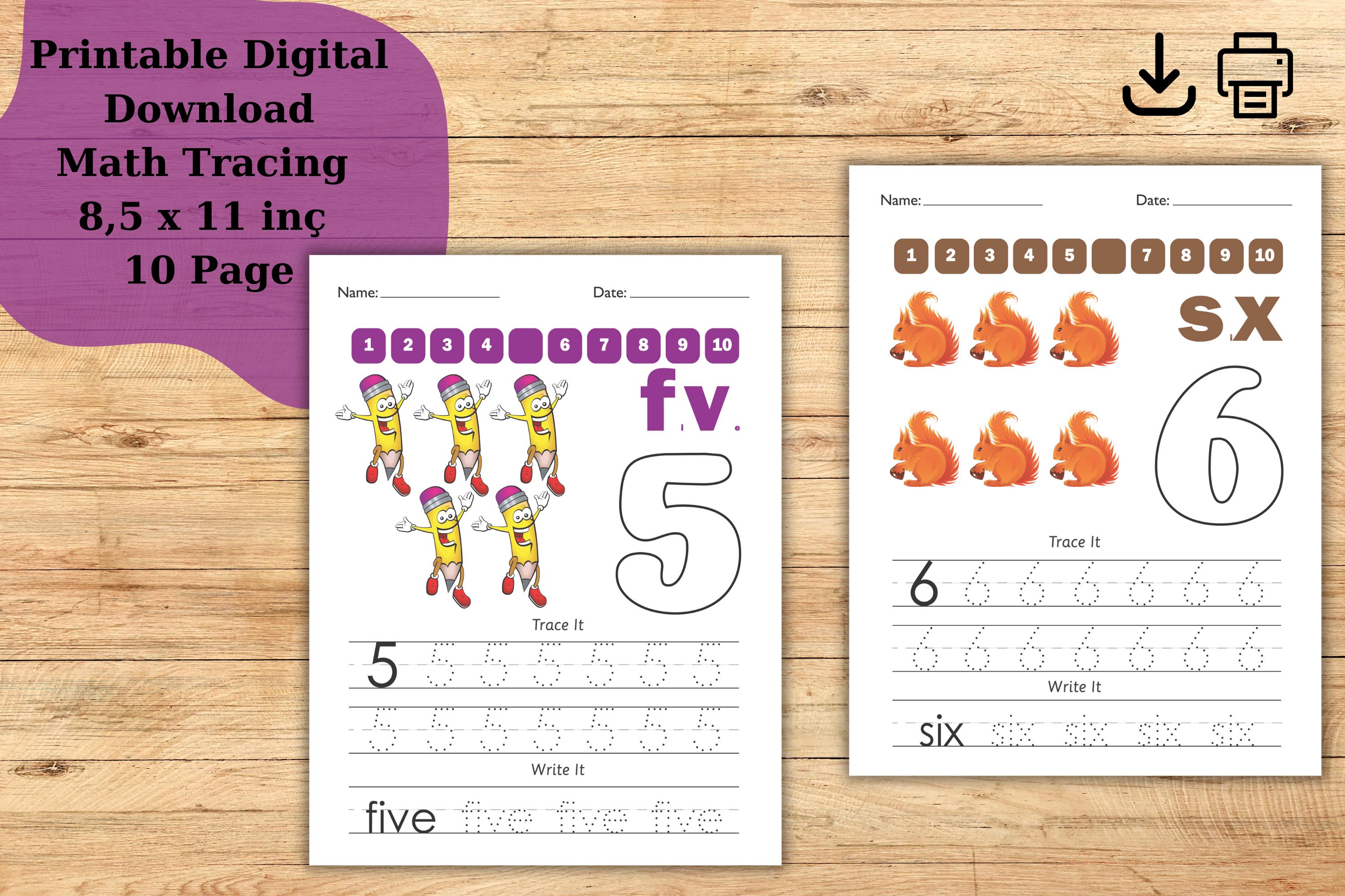 Kindergarten Printables,preschool Worksheets, Kindergarten Math ...