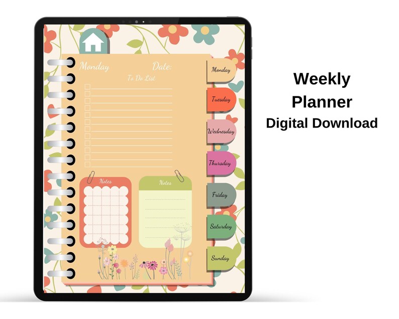 Hyperlinked Planners, Tablet Digital Planner, Digital Download Planner ...