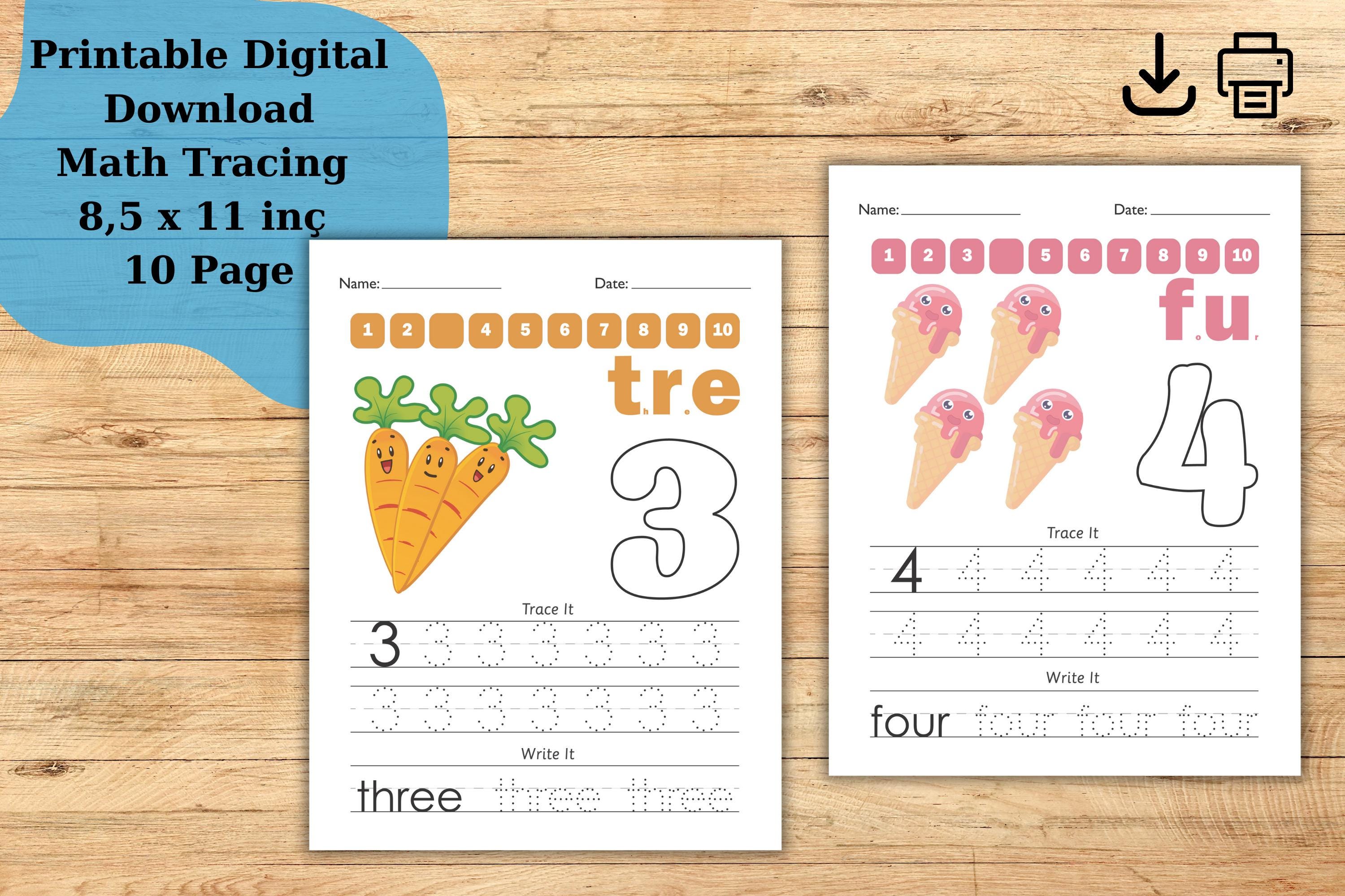 Kindergarten Printables,preschool Worksheets, Kindergarten Math ...