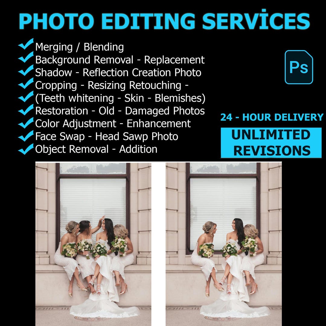 Custom Family Portrait, Add Person to Photo, Realistic Photoshop Photo ...