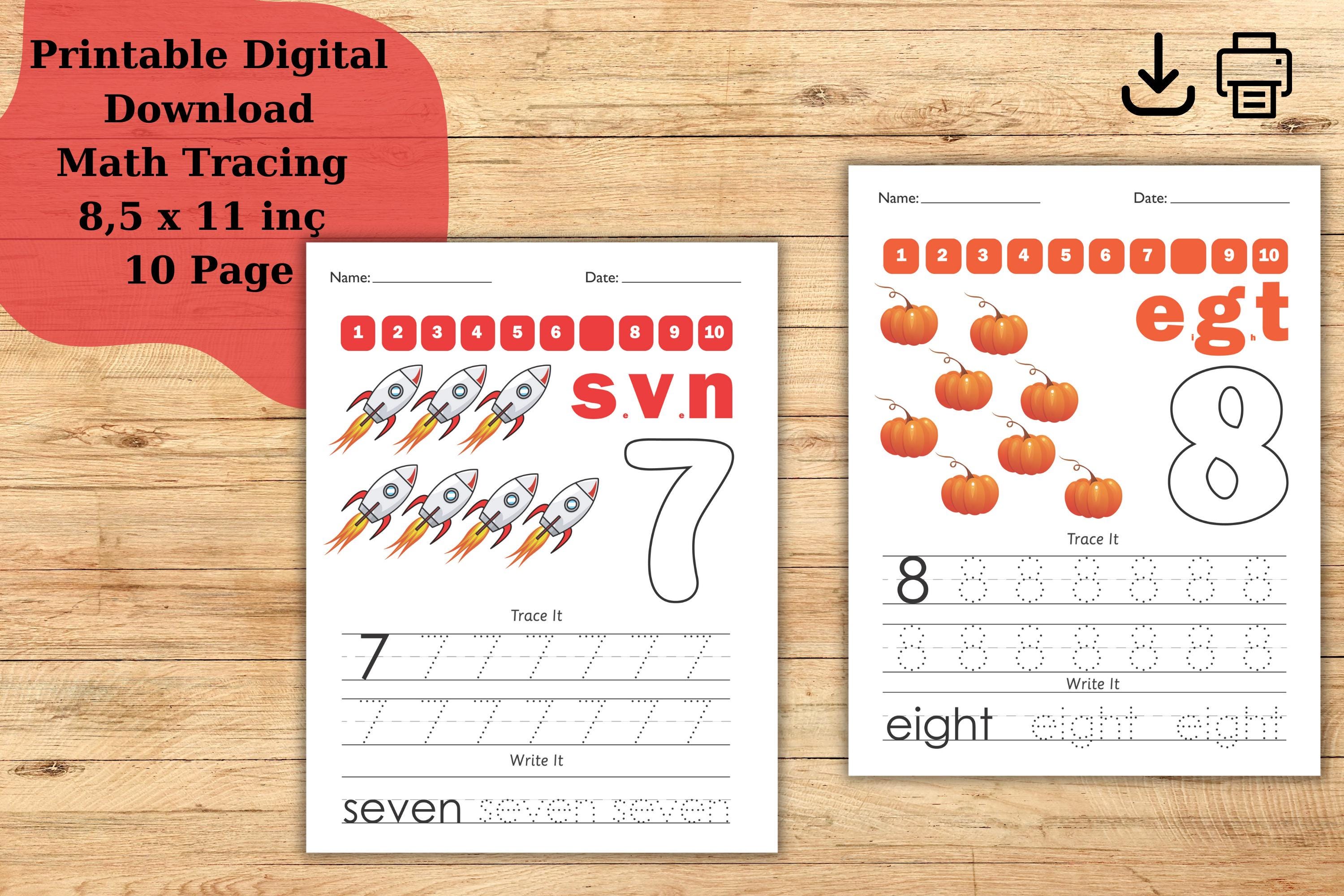 Kindergarten Printables,preschool Worksheets, Kindergarten Math ...