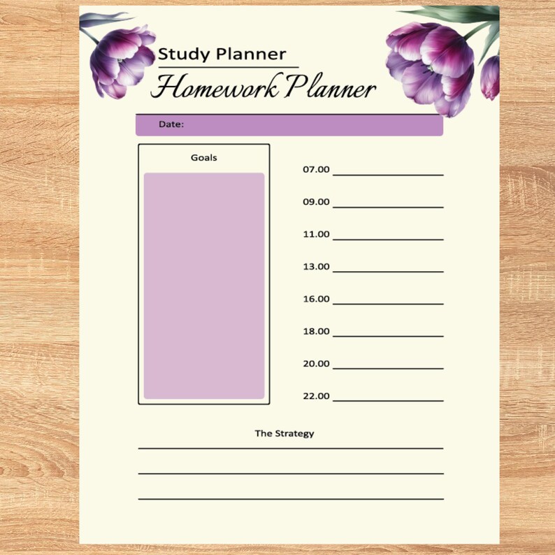 Kids School Planner Printable, Printable Weekly Planner, Student Planner, School Assignment ...