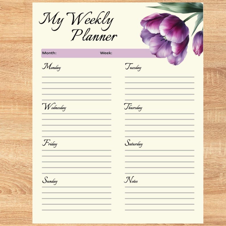 Kids School Planner Printable, Printable Weekly Planner, Student ...