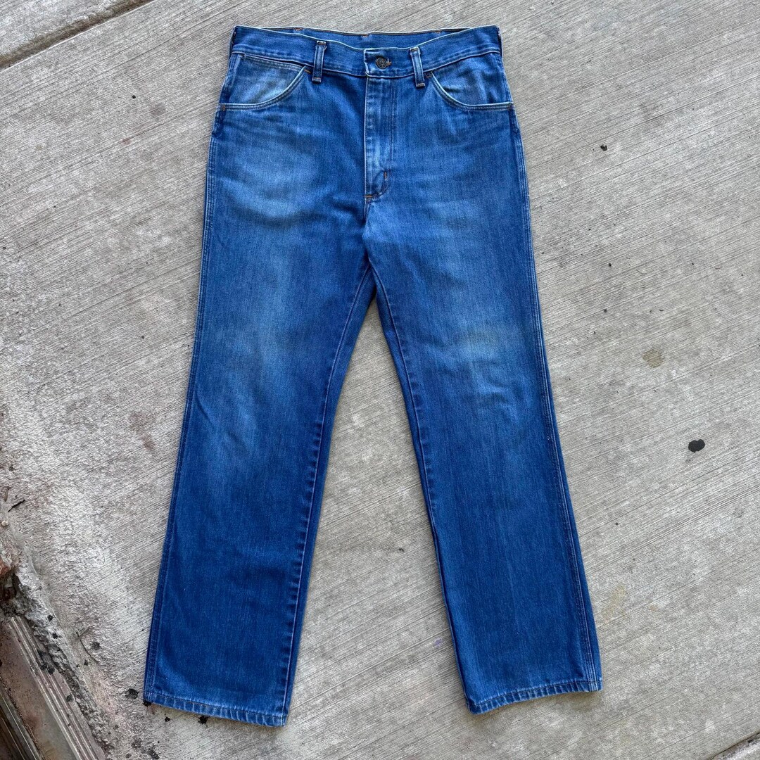 Vintage 70's Sedgefield Light Wash Straight Denim Blue Jeans 32x31 - Etsy