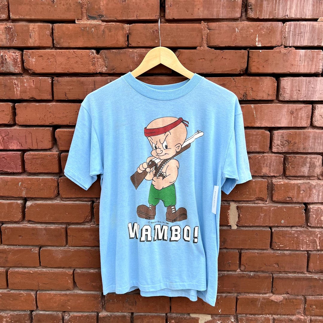 Vintage 1985 Single Stitch Elmer Fudd Wambo T Shirt - Etsy