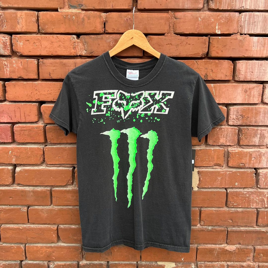 Vintage 1990s Monster Fox Racing Motocross T Shirt Black - Etsy