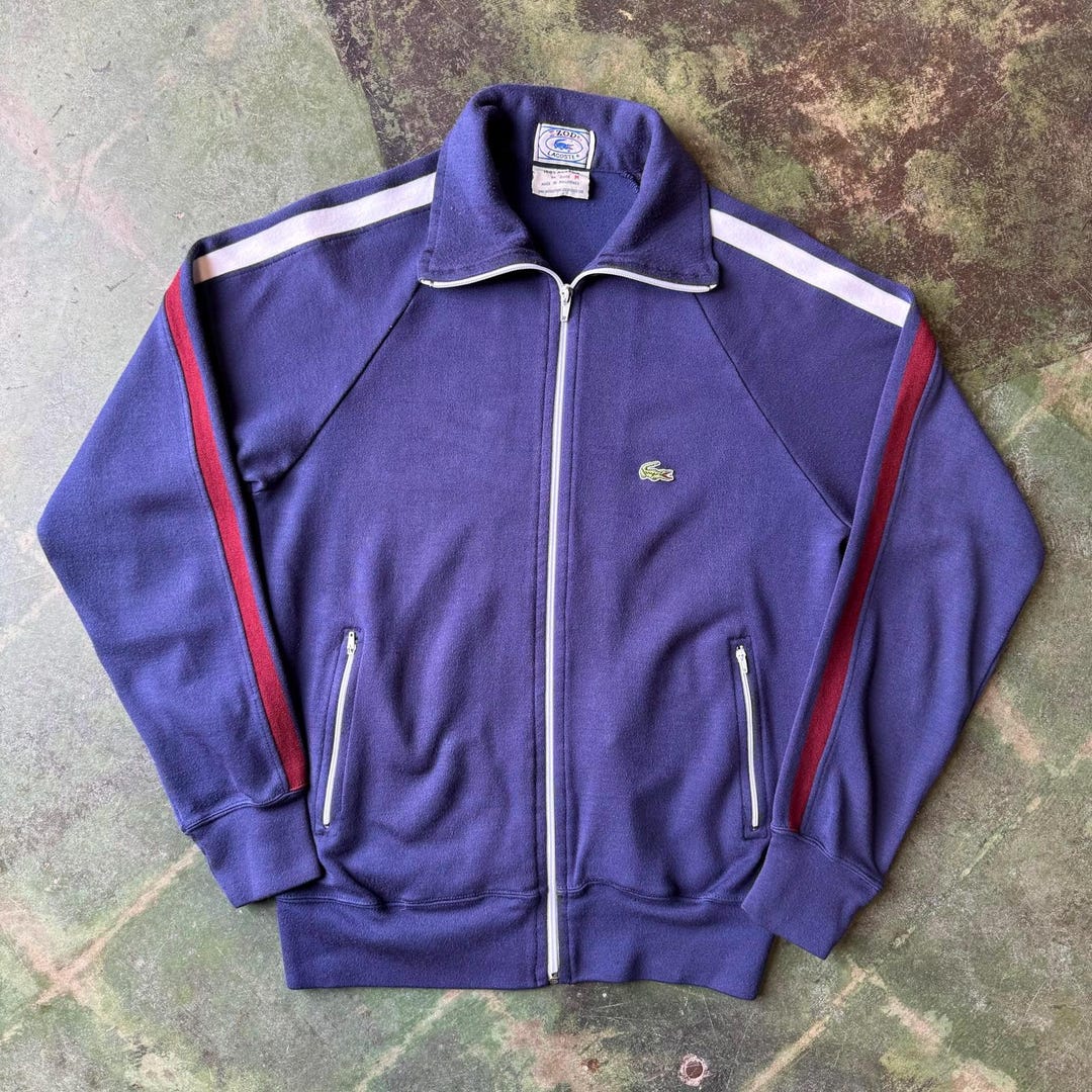 Vintage Izod Lacoste Zip-up Track Jacket Medium - Etsy