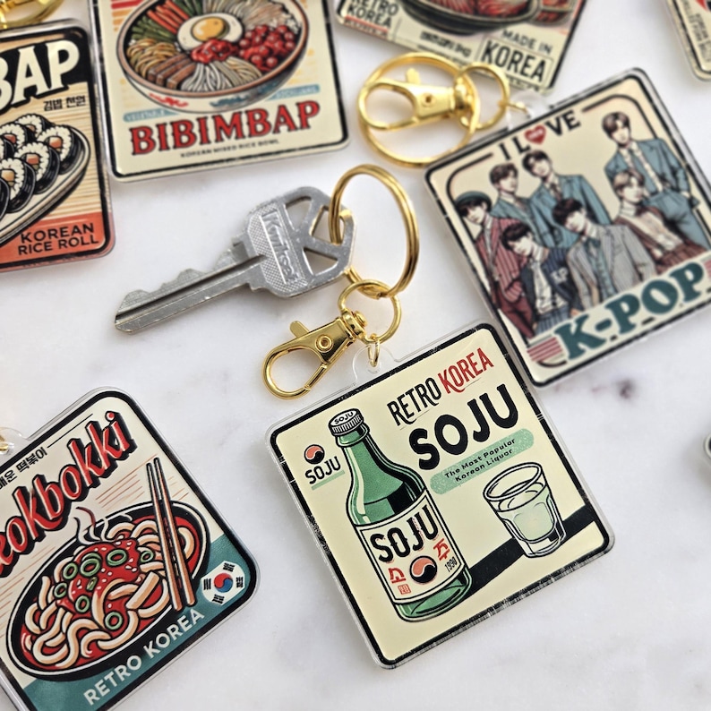 Korean Food, K Pop Demon Hunters, Keychain, Bag Charm, Korean, Korean ...