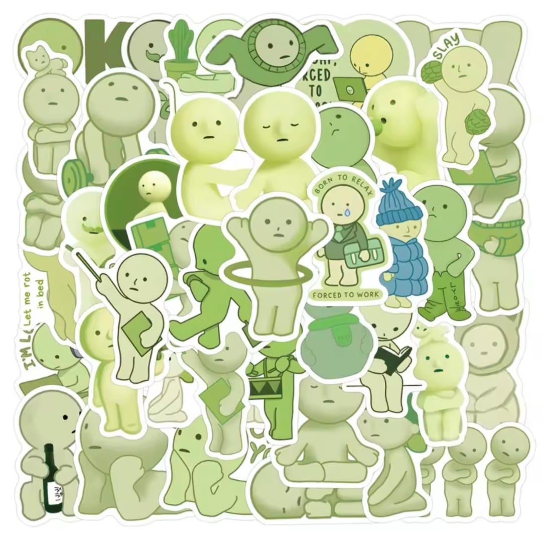 60pcs Smiski Stickers Waterproof Vinyl Sticker Pack for Water Bottles ...