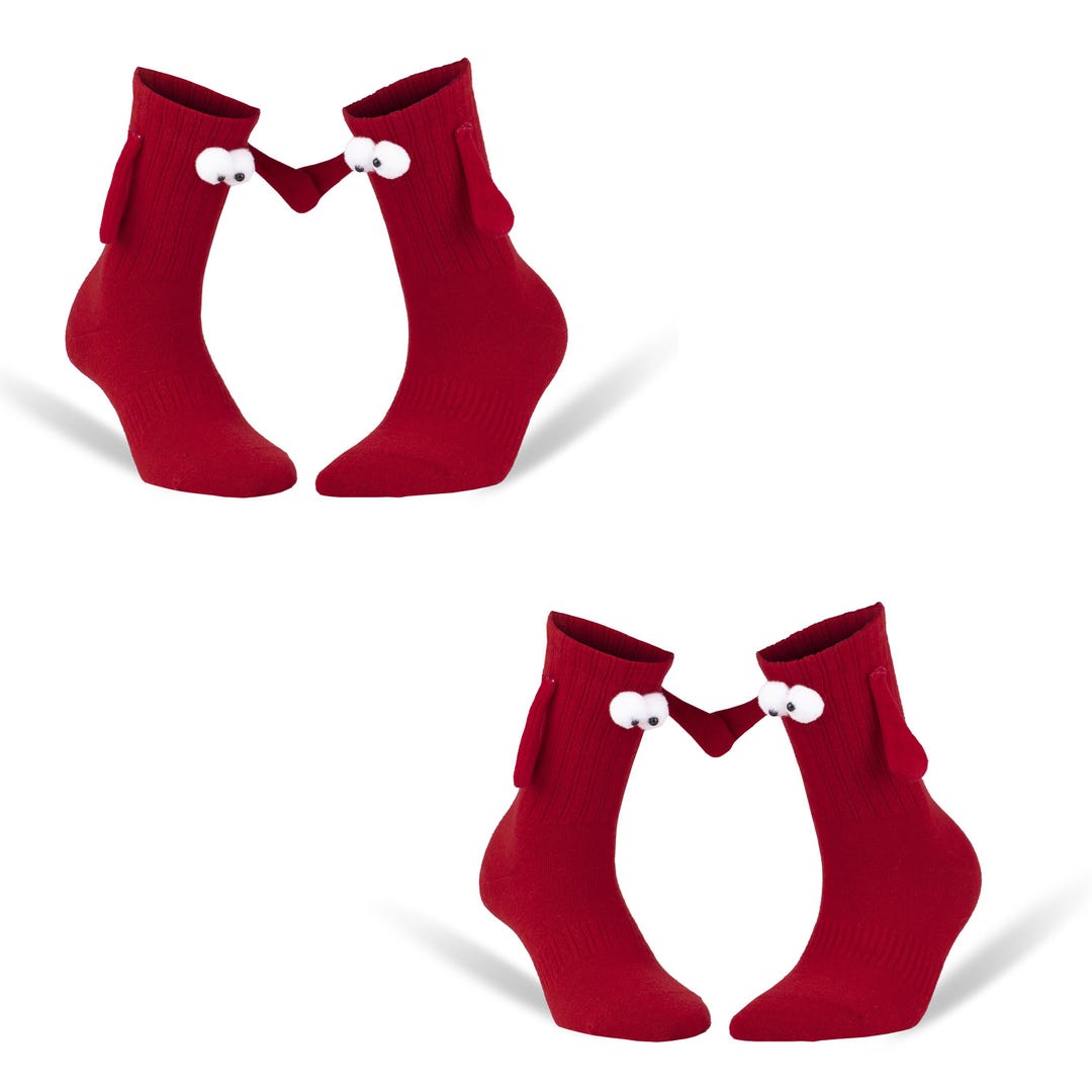 Magnetic Holding Hands Couple Socks for Valentines Day 2 Pairs - Etsy