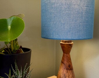 Handmade Rustic Crabapple Table Lamp - Small Candlestick Shape Made in ...