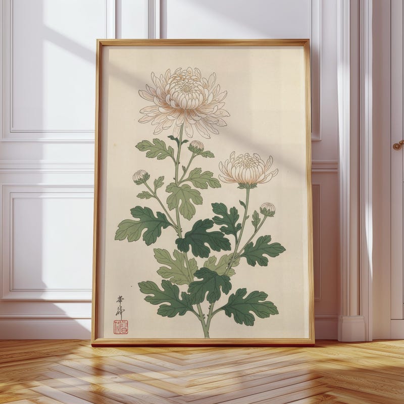 Japan Poster Flowers - Etsy