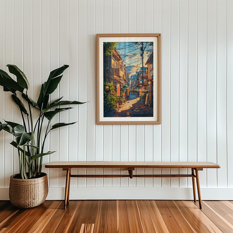 Japanese Tokyo Street Wall Art Print | Japandi Style Poster | Japanese ...