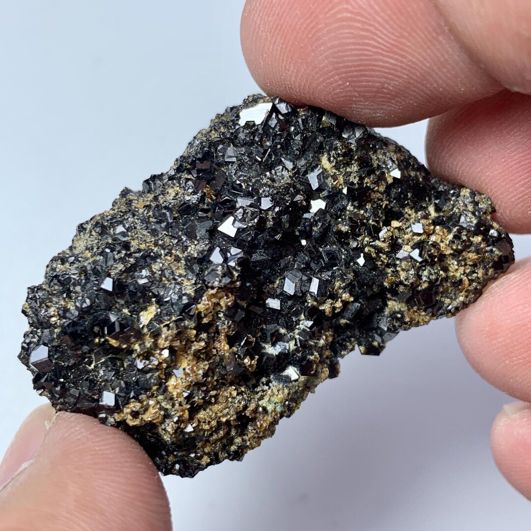 Rare Black Andradite Garnet , 35 Grams || Melanite Garnet From ...