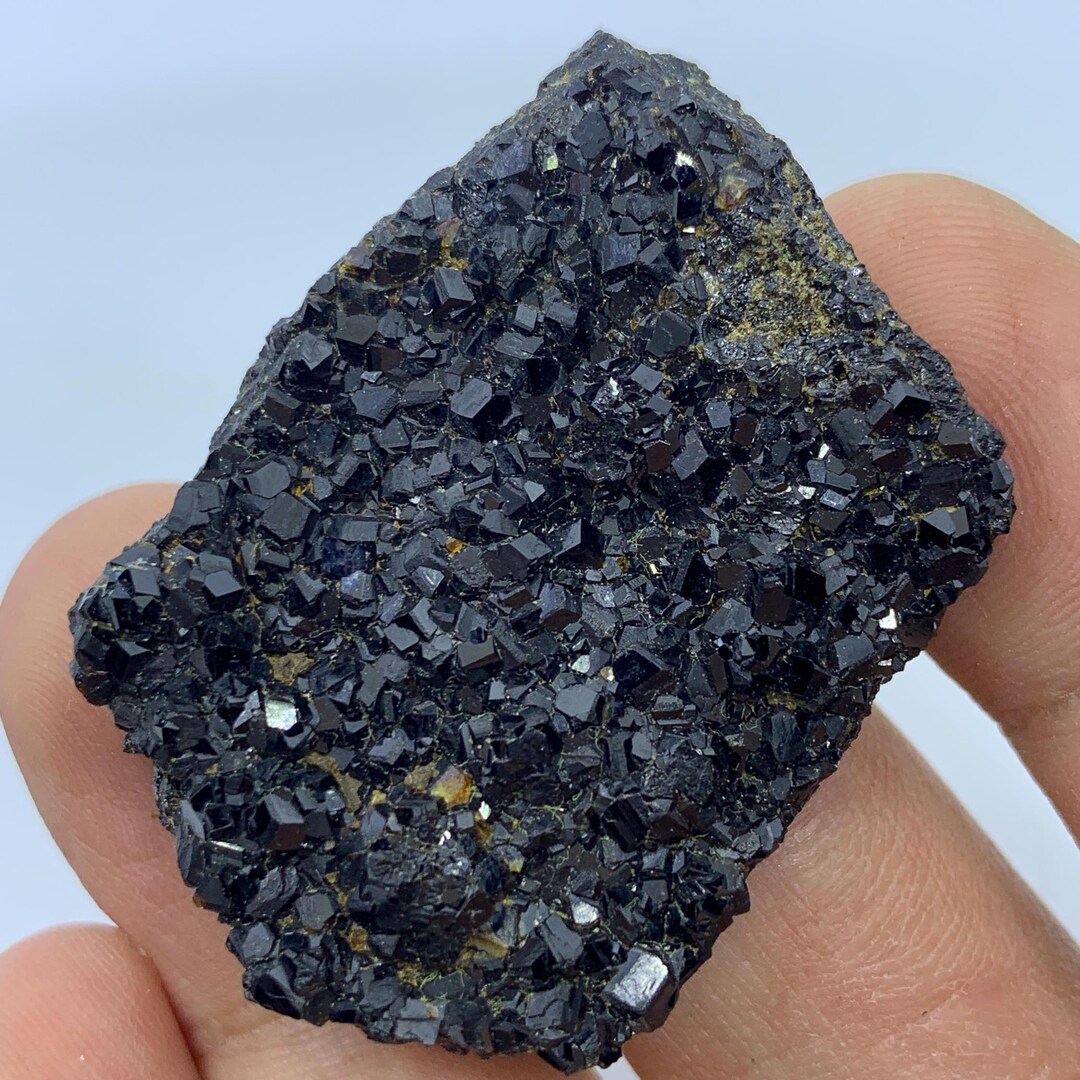 Rare Black Andradite Garnet , 20.91 Grams || Melanite Garnet From ...