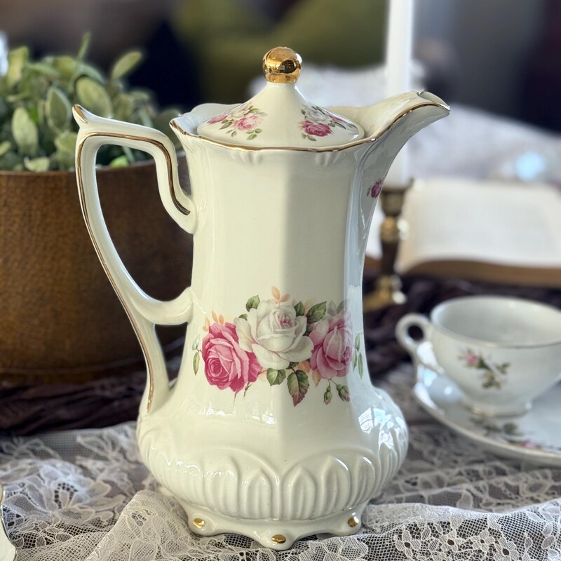 Porcelain Coffee Pot Server - Etsy