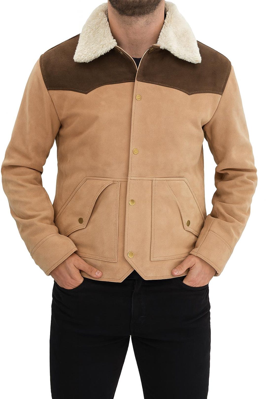 Men's Kevin Costner Yellow John Dutton Stone Cowboy Dutton Ranch Khaki ...
