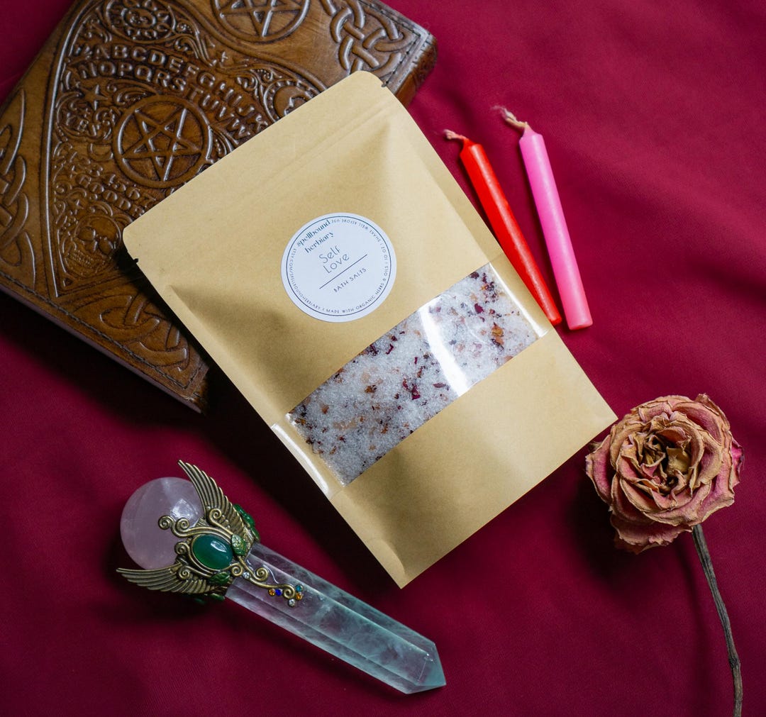 Self Love Herbal Ritual Spell Magic Bath Salts for Boosting Confidence ...
