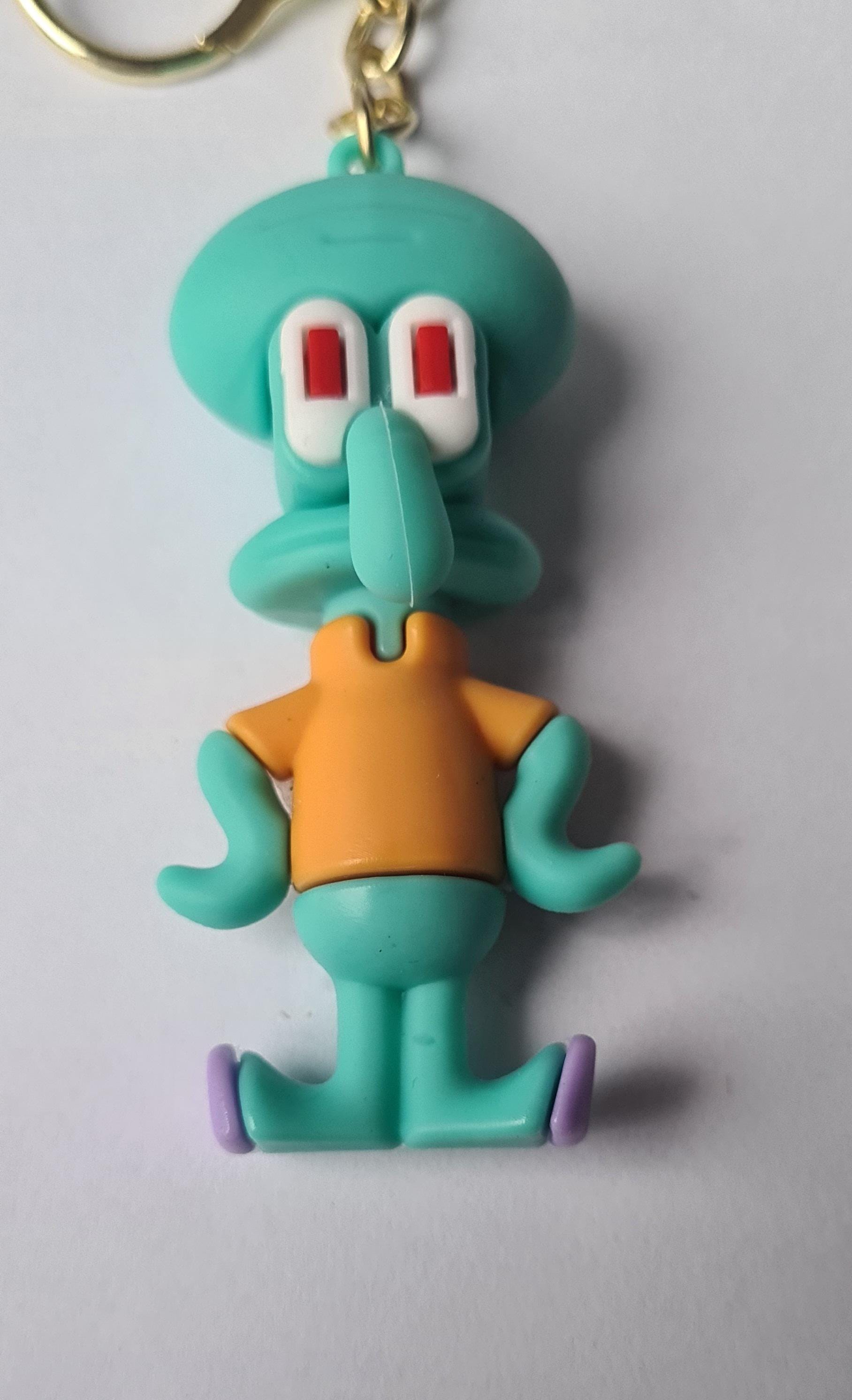 Spongebob Squarepants Squidward Tentacles Keyring - Etsy