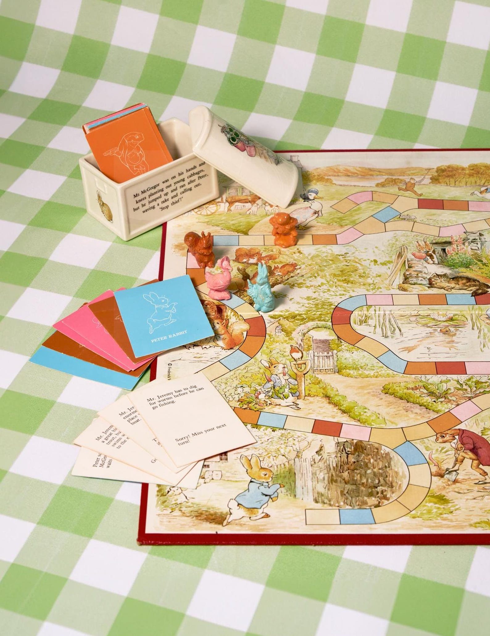 Peter Rabbit Vintage Board Game Beatrix Potter's Peter Rabbit Race Game ...