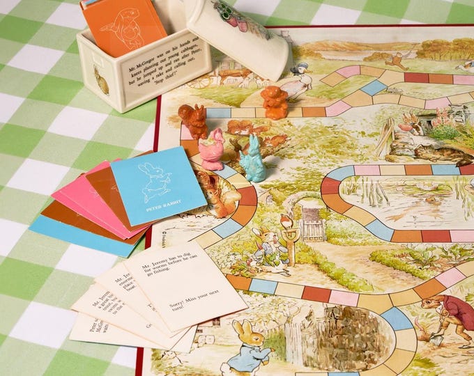 Peter Rabbit Vintage Board Game Beatrix Potter's Peter Rabbit Race Game ...