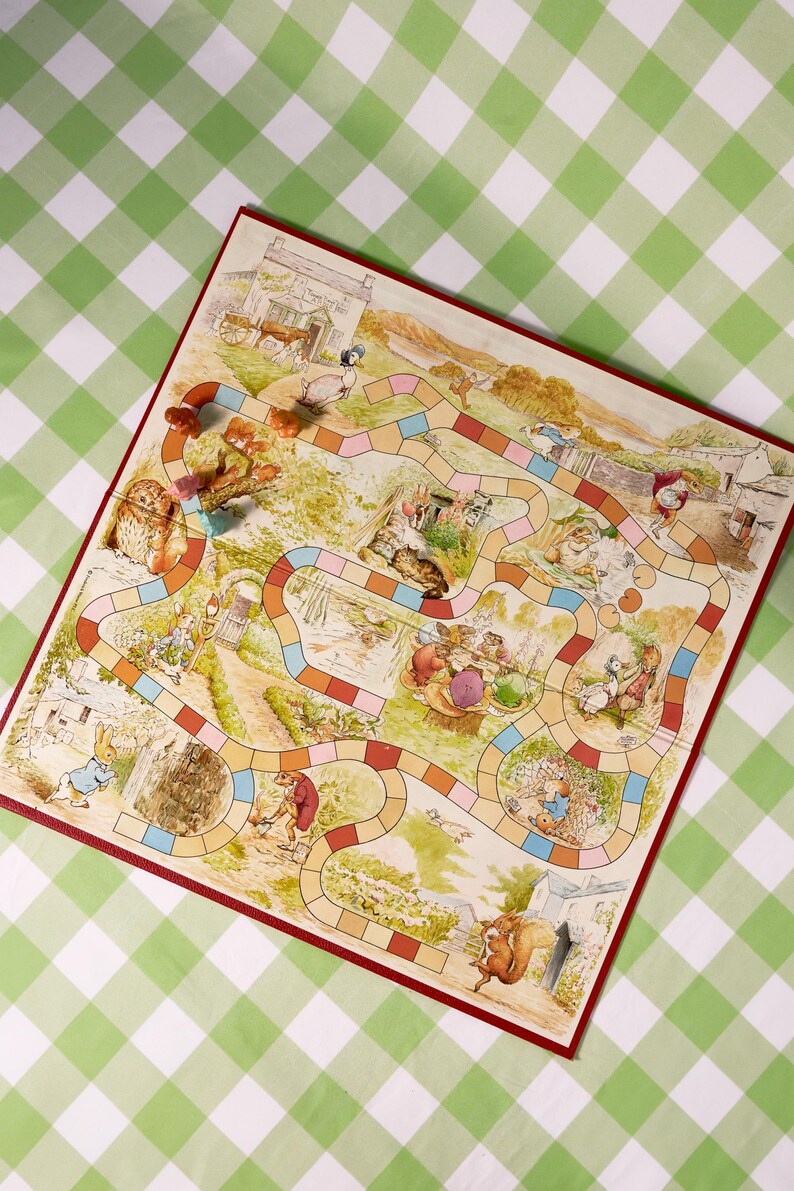Peter Rabbit Vintage Board Game Beatrix Potter's Peter Rabbit Race Game ...