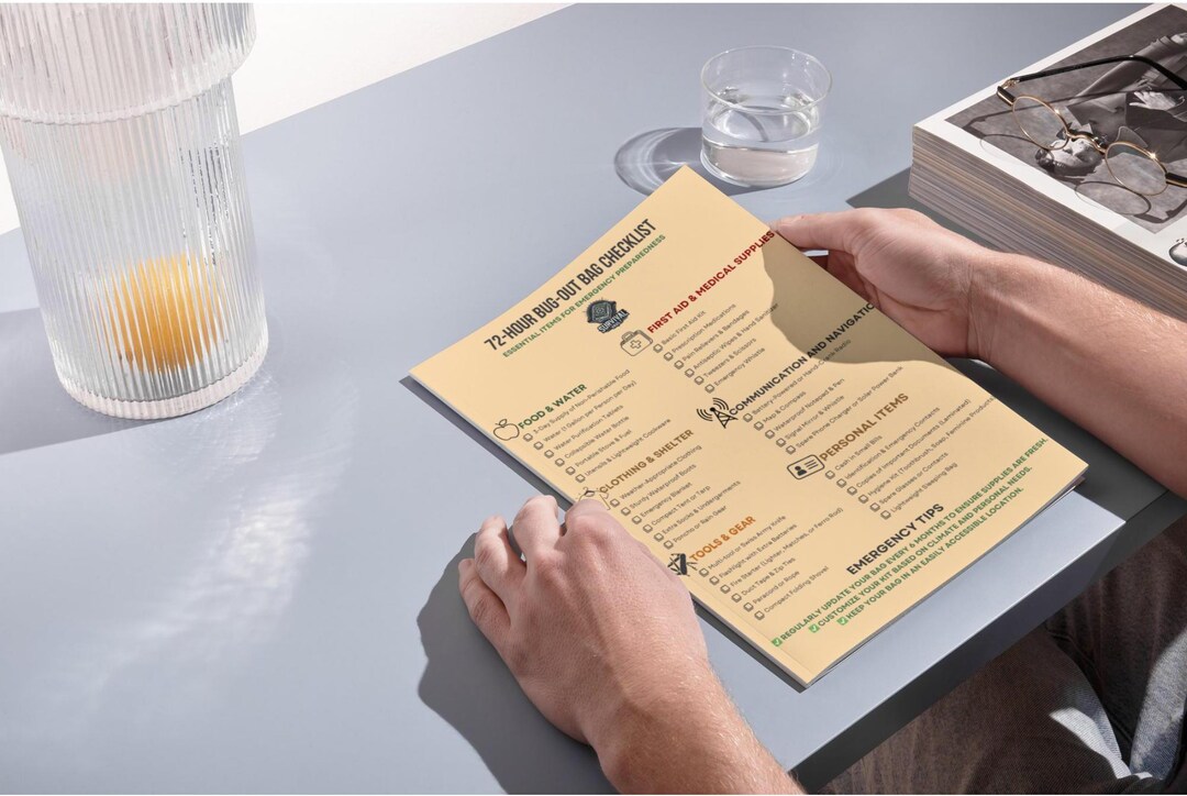 72-hour Bug-out Bag Checklist | Printable Emergency Preparedness Guide ...
