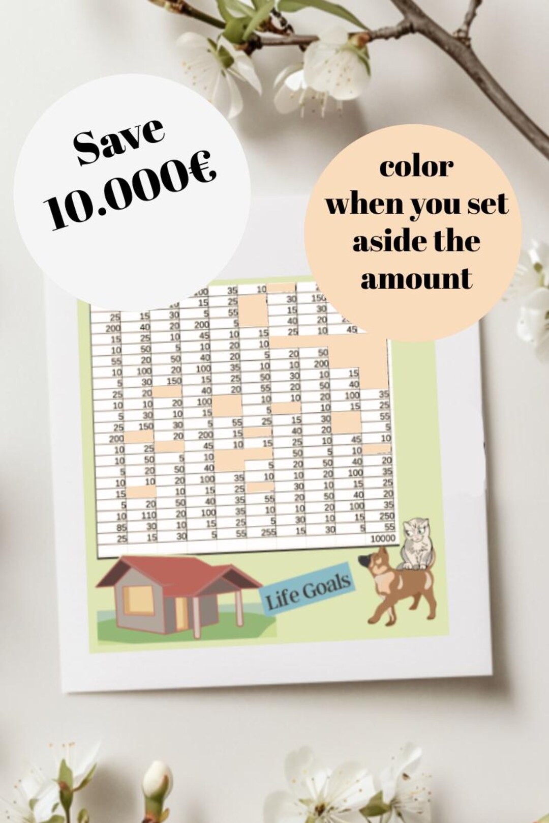 Printable Money Savings Challenge Cards, Savings Challenge, Savings ...