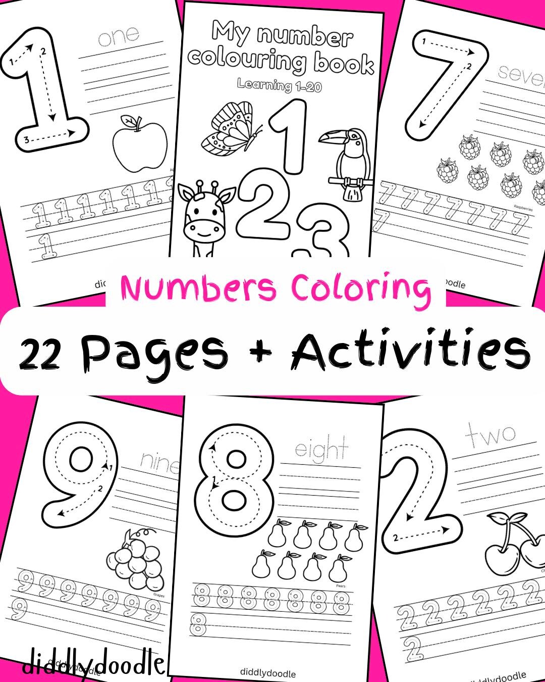 Color & Learn Numbers – Fun Printable for Early Learners - Etsy