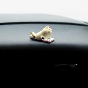 Mini Cats Figurine Car Dashboard Decor – Cute Mini Cat, Car Accessory ...