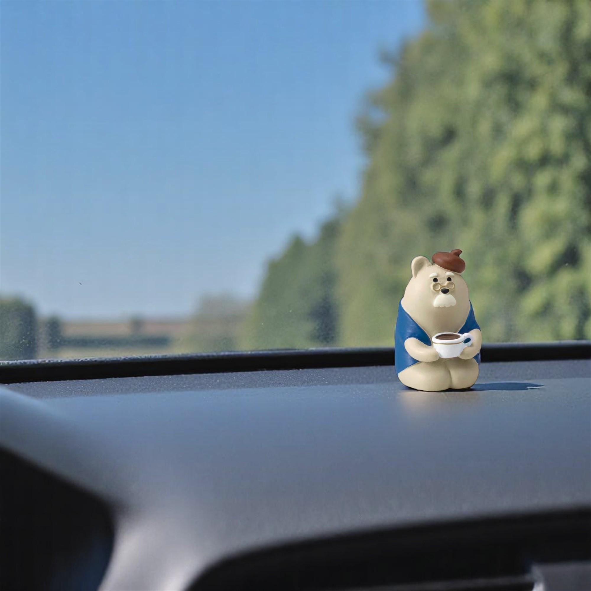Very Cute Cat Figurine Car Dashboard Decor - Mini Cat Ornament, Cute ...