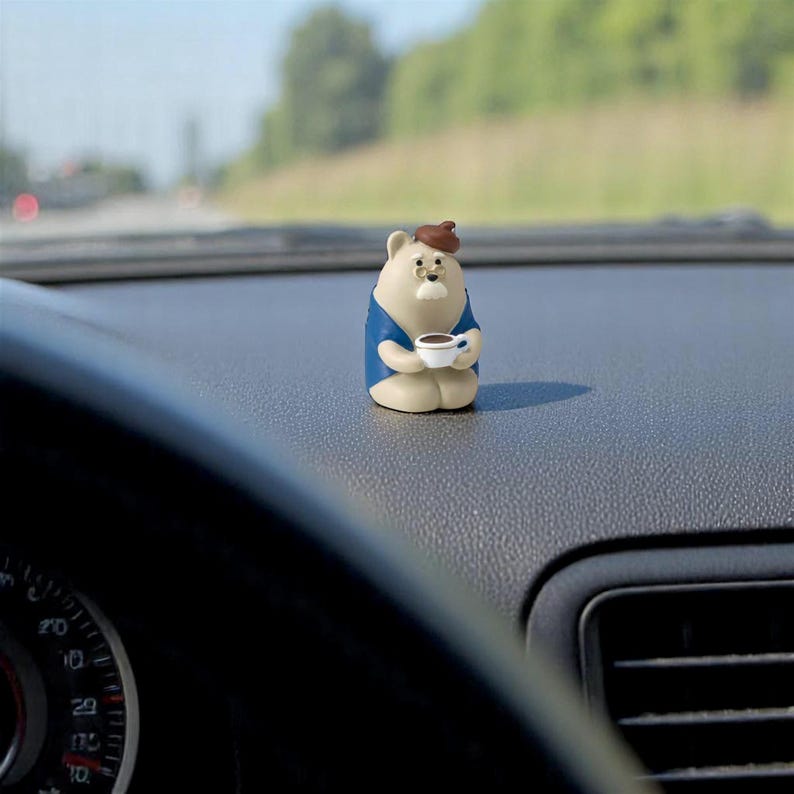 Very Cute Cat Figurine Car Dashboard Decor - Mini Cat Ornament, Cute ...