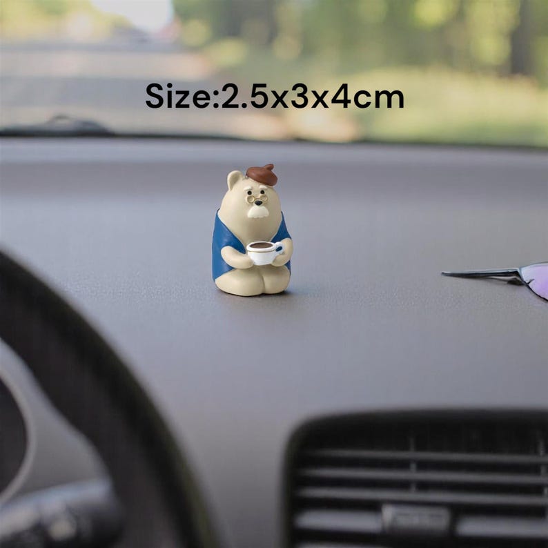 Very Cute Cat Figurine Car Dashboard Decor - Mini Cat Ornament, Cute ...