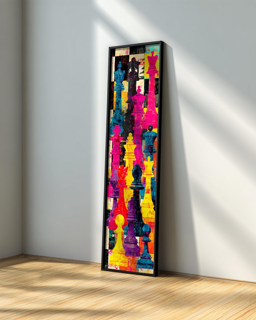 Colorful Chess Tall Narrow Wall Art: Modern Chess Artwork - Etsy UK
