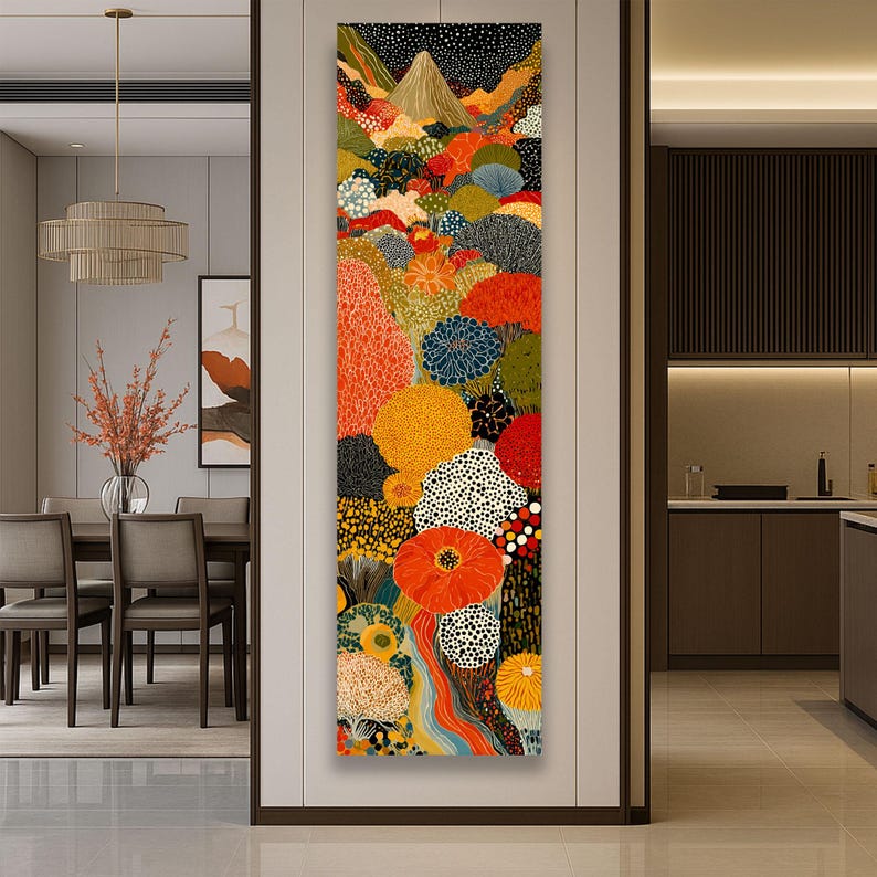 Yayoi Kusama Long Narrow Wall Art : Fashion Canvas Wall Decor - Etsy