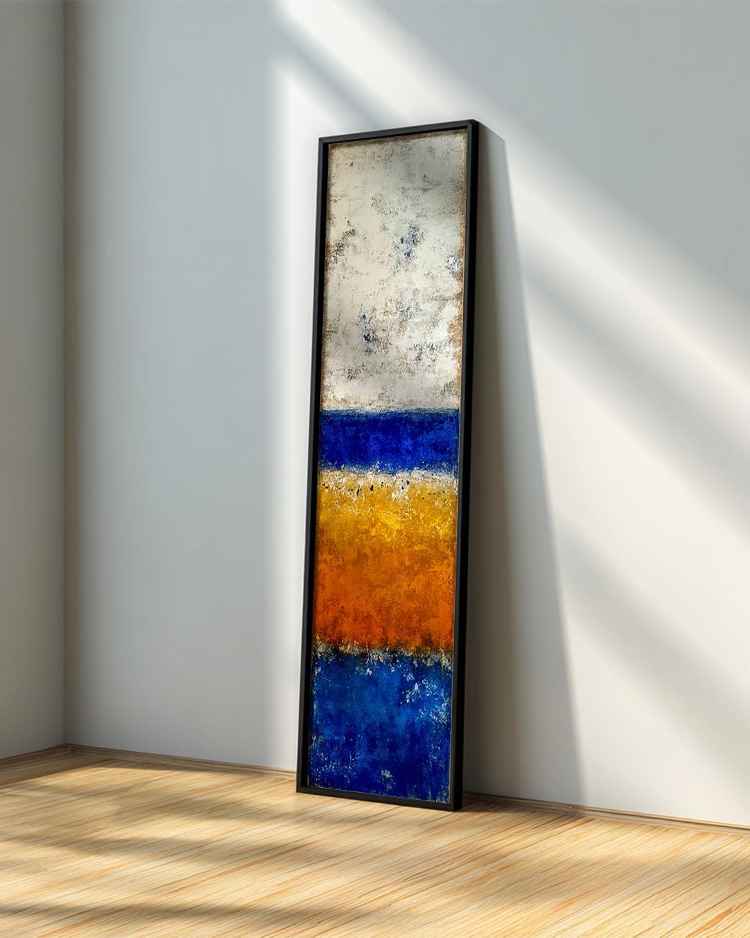 Mark Rothko Inspired Long Narrow Wood Frame Wall Art : Abstract Color ...