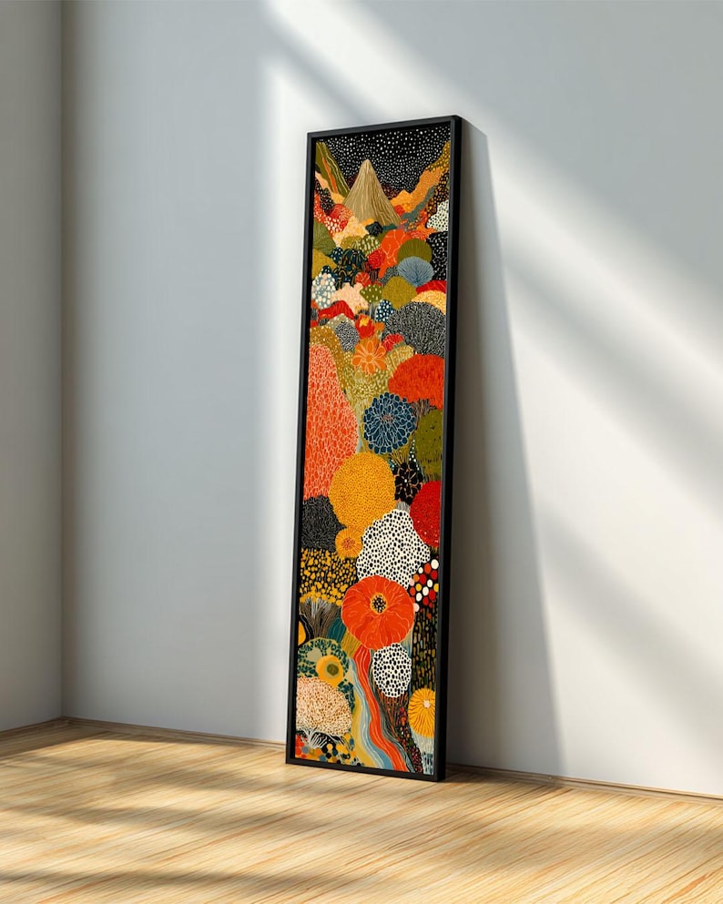 Yayoi Kusama Long Narrow Wall Art : Fashion Canvas Wall Decor - Etsy