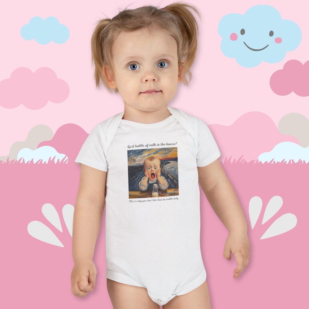 The Scream Baby Onesie: Edvard Munch Funny Infant Bodysuit - Etsy